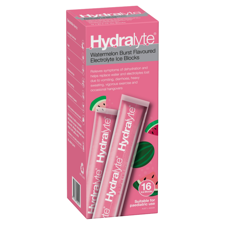 Electrolyte Ice Blocks - Be prepared, feel better sooner | Hydralyte