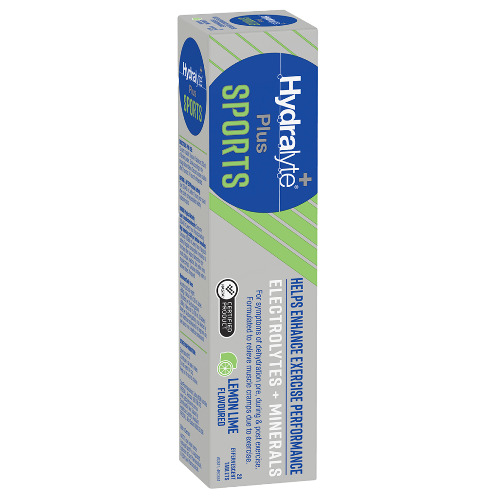 Hydralyte Plus Sports Effervescent Tablets - Be prepared, feel better ...